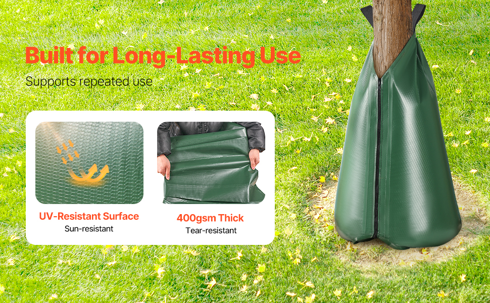 VEVOR Tree Watering Bag Slow Release 25 Pack 20 Gallons, Water Bags for ...