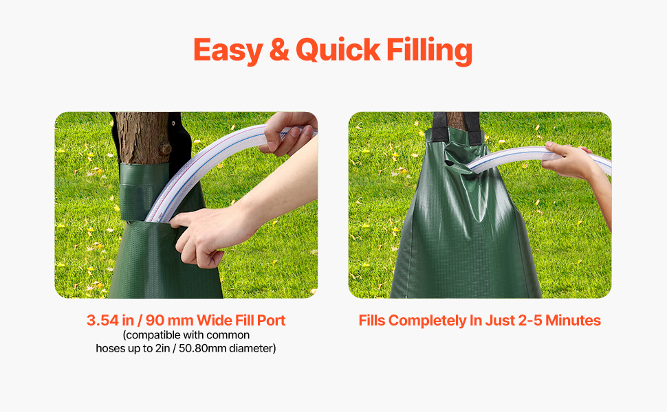 VEVOR 8 Pack 20 Gallons Tree Watering Bag, Slow Release Tree Watering ...