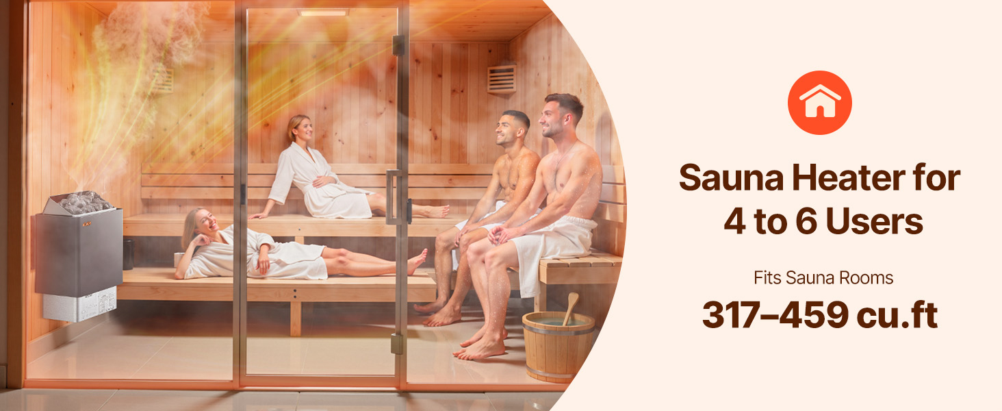 VEVOR Sauna Heater, 9KW 220V Electric Sauna Stove, Steam Bath Sauna ...