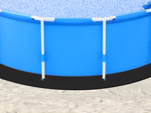 24ft Round Pool Liner Pad for Above Ground Pools Prevents Punctures ...