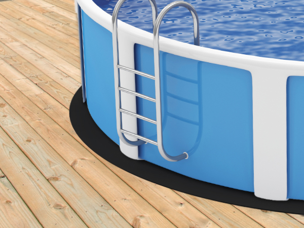 24ft Round Pool Liner Pad for Above Ground Pools Prevents Punctures ...