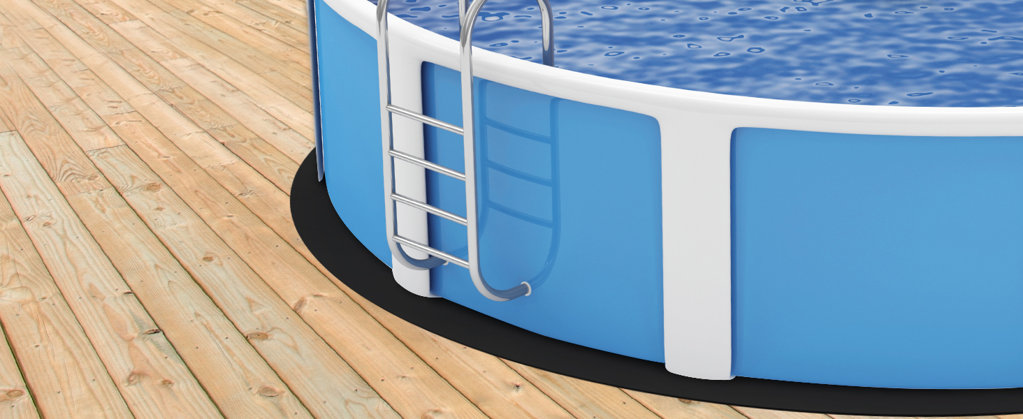 24ft Round Pool Liner Pad for Above Ground Pools Prevents Punctures ...