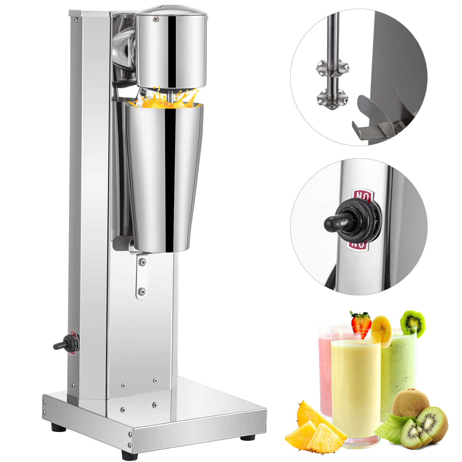 VEVOR Milkshake Maker Kit, Stainless Steel Electric Milkshake Maker ...