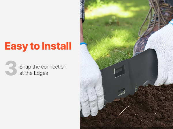 Steel Landscape Edging 5 Packs 39 x 4in Rust-Resistant Edging Border ...