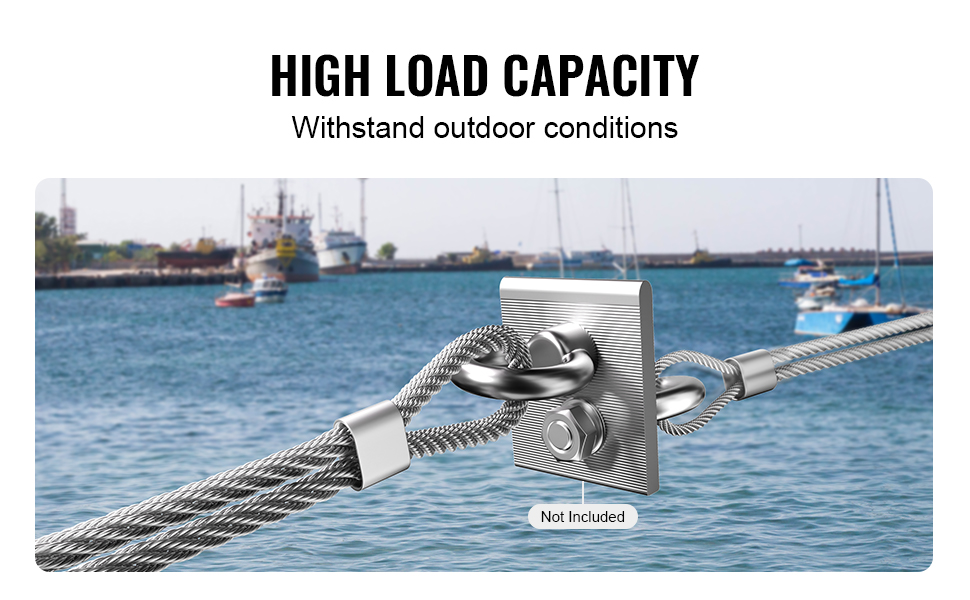 Stainless Steel Cable Rope 304 - 1/4 Inch, 7x19 Construction For Deck ...