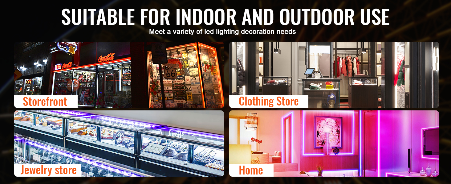 VEVOR 200PCS LED Storefront Lights, 103 ft, LED Module Lights, 5050 SMD ...