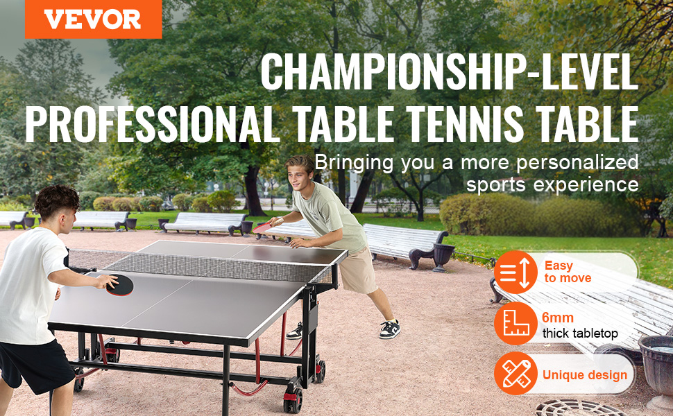 VEVOR Ping Pong Table Foldable Table Tennis Game Table Indoor Outdoor ...