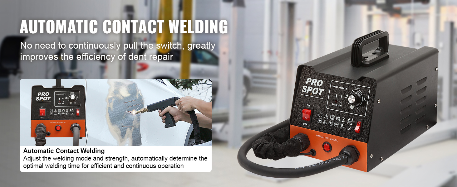 VEVOR Stud Welder Dent Repair Kit, 3KW Spot Welder Dent Puller with 6 ...