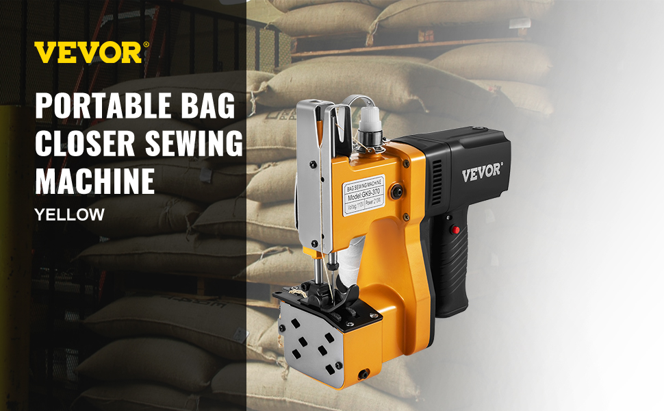 VEVOR Portable Bag Closer Sewing Machine Electric Bag Closing Sewing ...