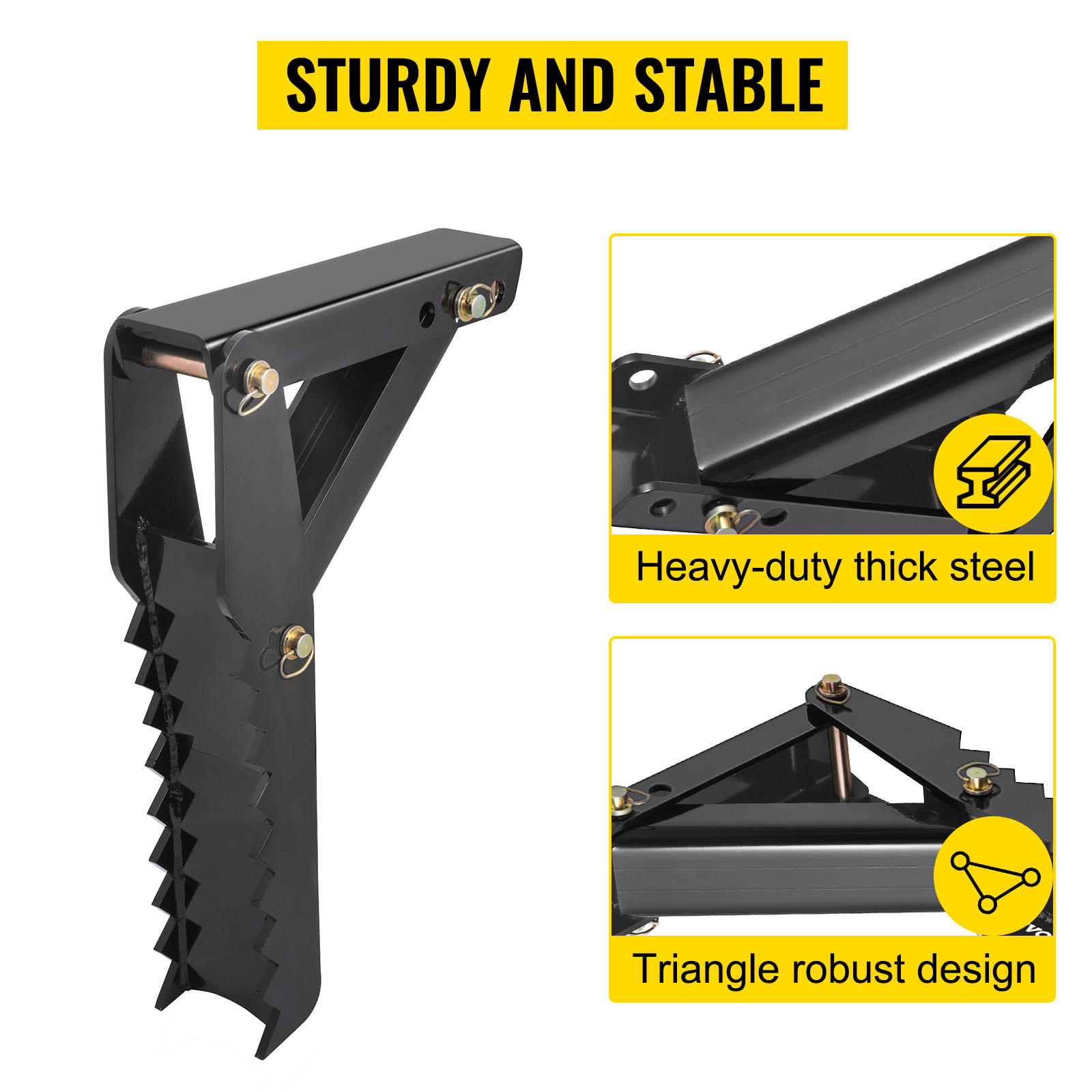 VEVOR 27" Backhoe Thumb, 1/2" Teeth Thickness Heavy Duty Excavator ...
