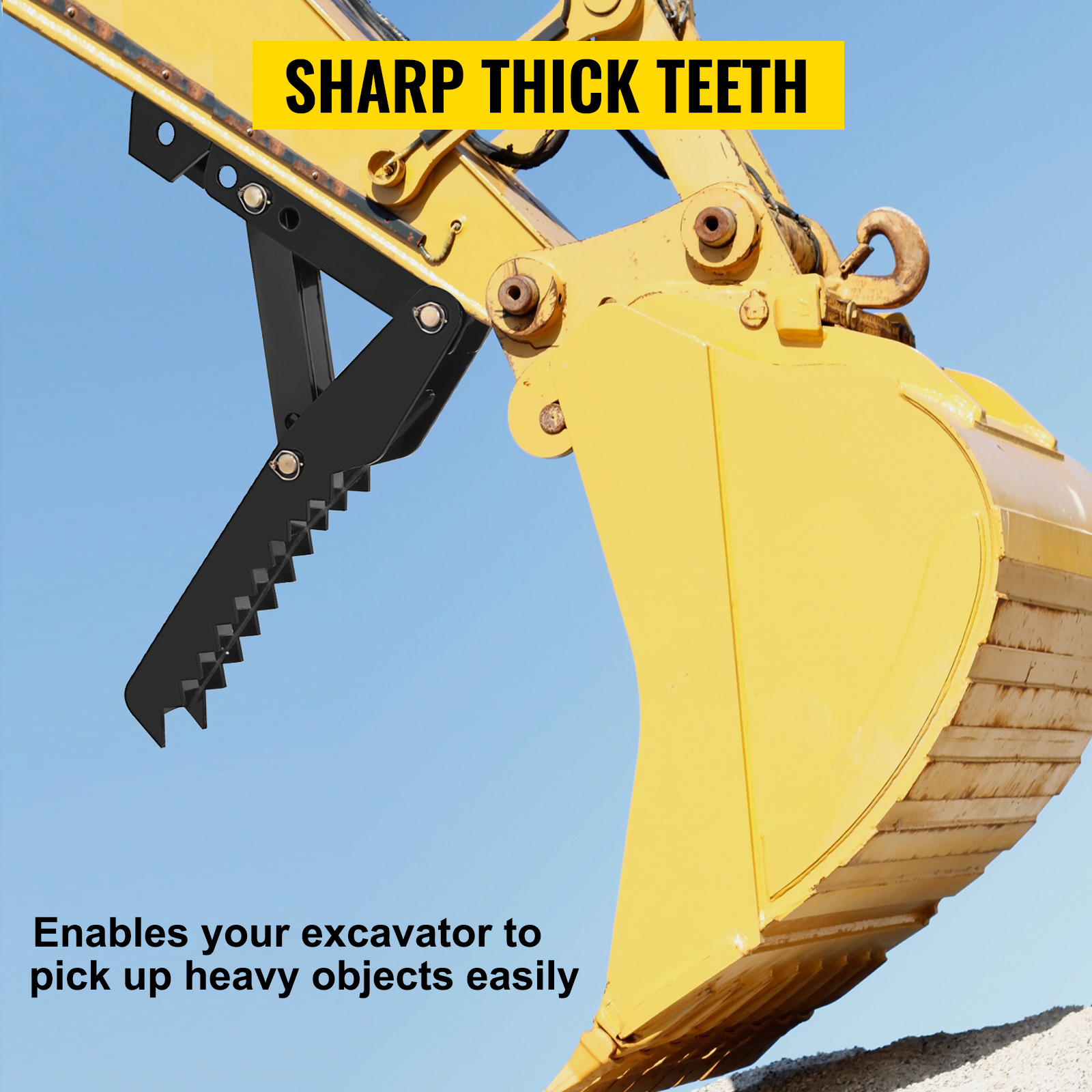 VEVOR 36 inch Backhoe Excavator Thumb Attachments Adjustable Extreme ...