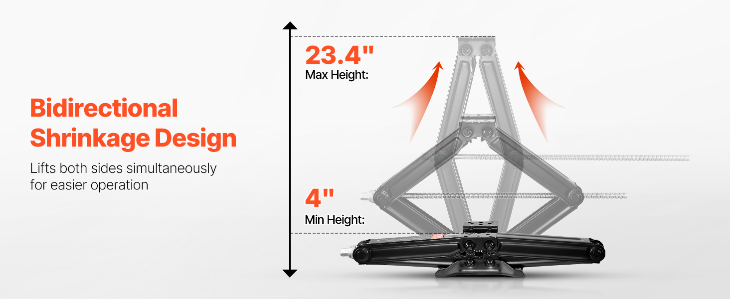 RV Scissor Jacks 5000 lbs 23.4 in RV Stabilizer Leveling Scissor Jacks ...