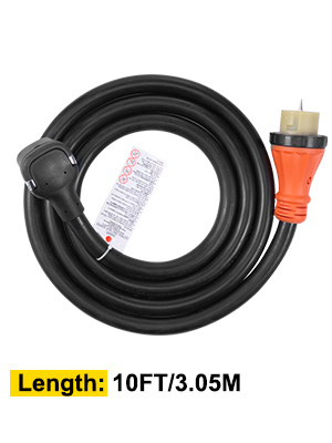 VEVOR Heavy Duty Generator Cord, 10 Feet Generator Power Cord, 50AMP ...