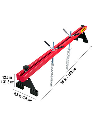 VEVOR Engine Support Bar 1100 Lbs Capacity Engine Transverse Bar Engine ...
