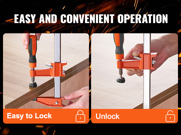 VEVOR Bar Clamps for Woodworking, 2-Pack 36" Clamp/Spreader, Quick ...