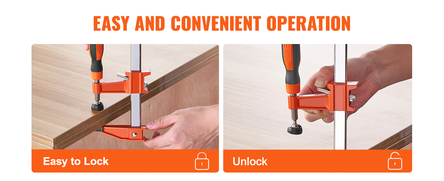 VEVOR Bar Clamps for Woodworking, 2-Pack 36" Clamp/Spreader, Quick ...