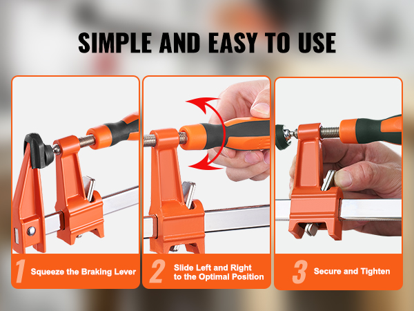 VEVOR Bar Clamps for Woodworking, 2-Pack 36" Clamp/Spreader, Quick ...