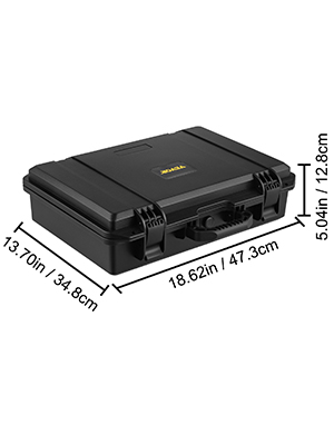 VEVOR Waterproof Hard Case, 19 x 14 x 5 Inches, with Customizable Foam ...