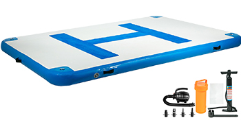Inflatable Dock Platform Inflatable Floating Dock 10x6.5 ft w/ Electric ...
