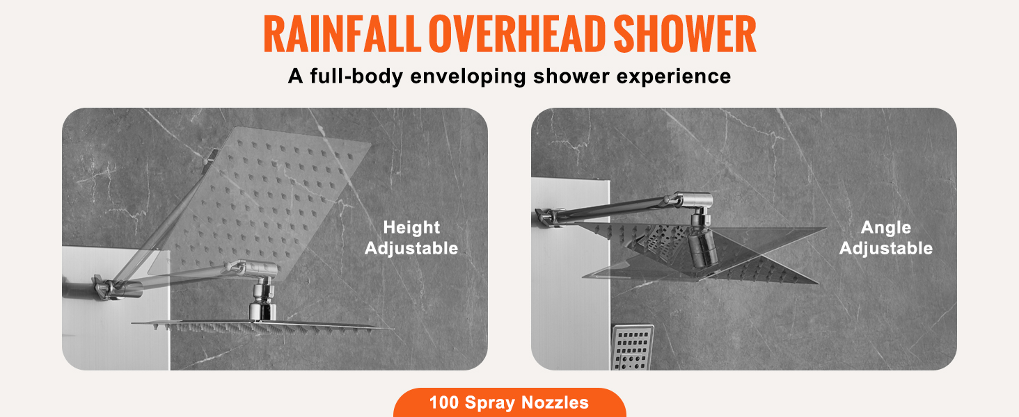 VEVOR Shower Panel System, 5 Shower Modes, Digital Display Shower Panel ...