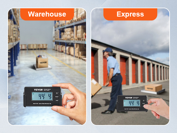 VEVOR Digital Shipping Scale, 49 ft Wireless Control, 440 lbs x 1.7 oz ...