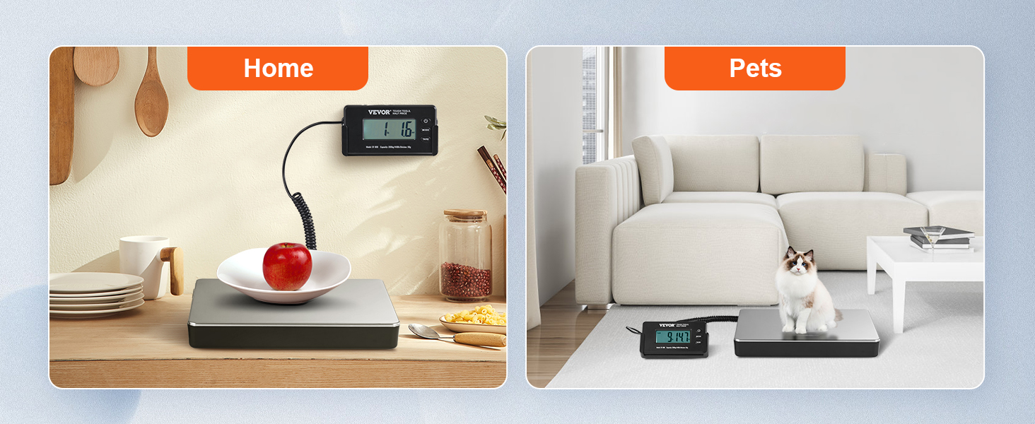 VEVOR Digital Shipping Scale, 440 lbs x 1.7 oz. Heavy Duty Postal Scale ...