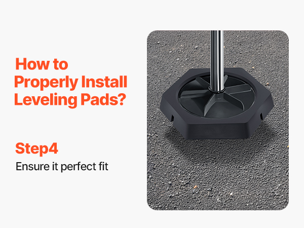 RV Leveling Pads 5000lbs 4 Pcs Rubber Trailer Jack Pads for 10" Round ...