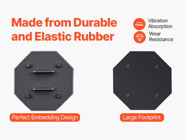 RV Leveling Pads 5000 lbs 4 Pcs Rubber Trailer Jack Pads Scissor Jack ...