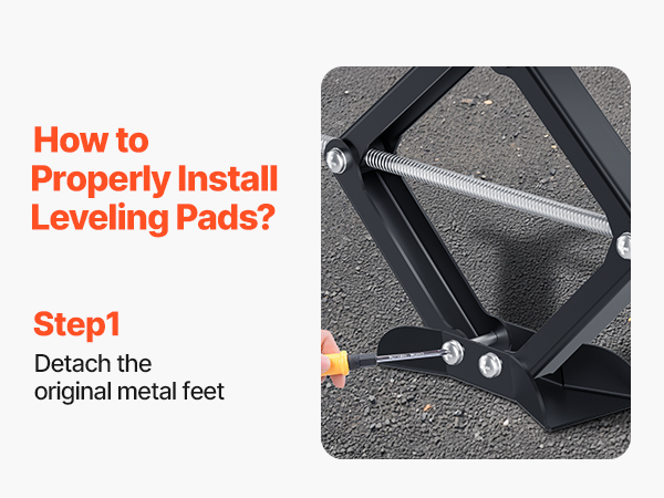 RV Leveling Pads 5000 lbs 4 Pcs Rubber Trailer Jack Pads Scissor Jack ...