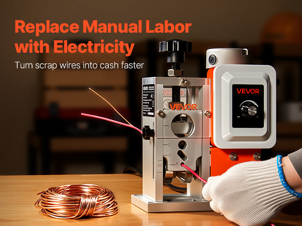 Electric Automatic Wire Stripper Stripping Machine 0.06-1.57 in 400W 15 ...