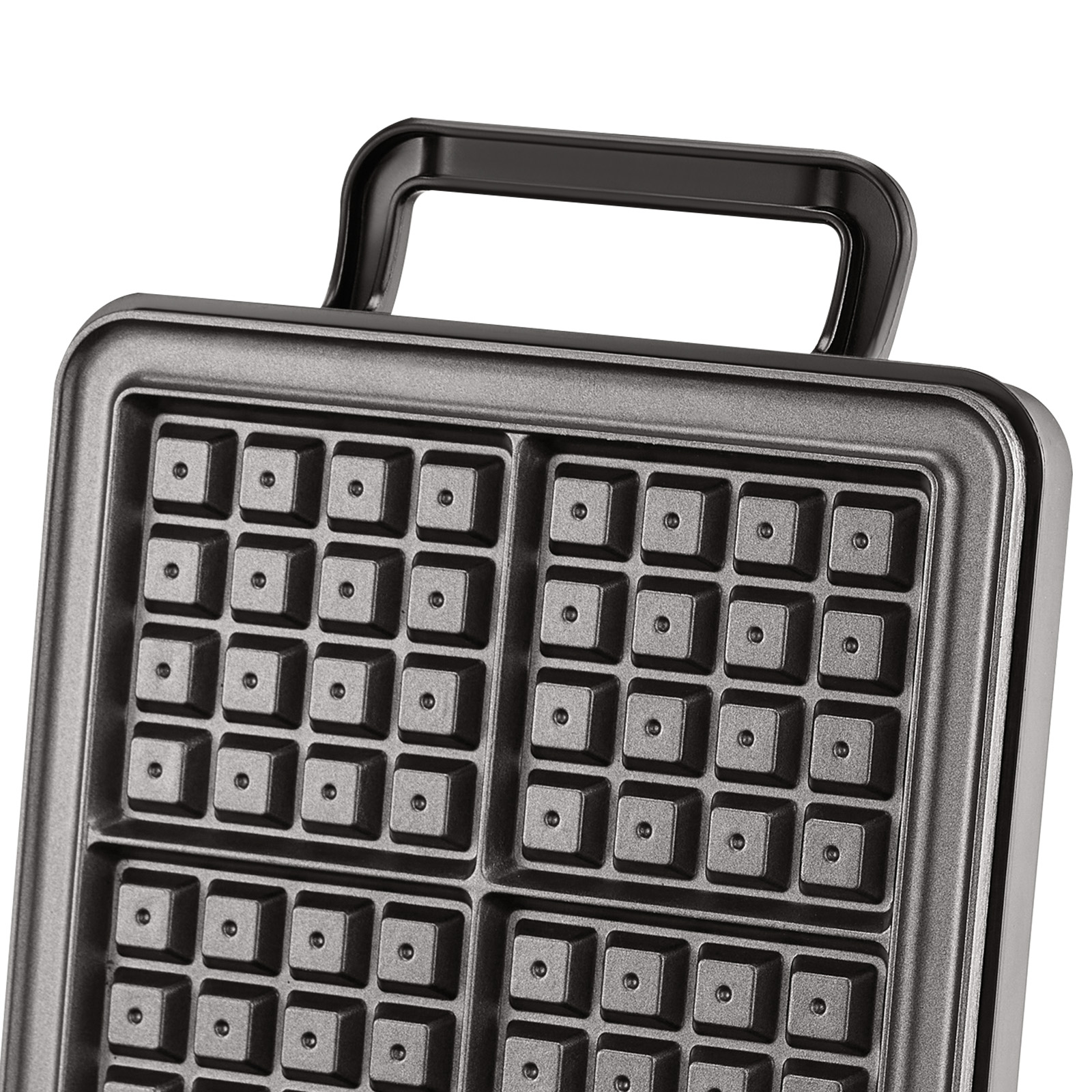 VEVOR Waffle Maker, 4 Slices per Batch, 1200W Square Waffle Iron, Non-Stick Waffle Baker Machine ...