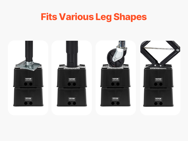 Trailer Jack Blocks 2Pcs 6" High 6000lbs RV Leveling Blocks for 5th ...