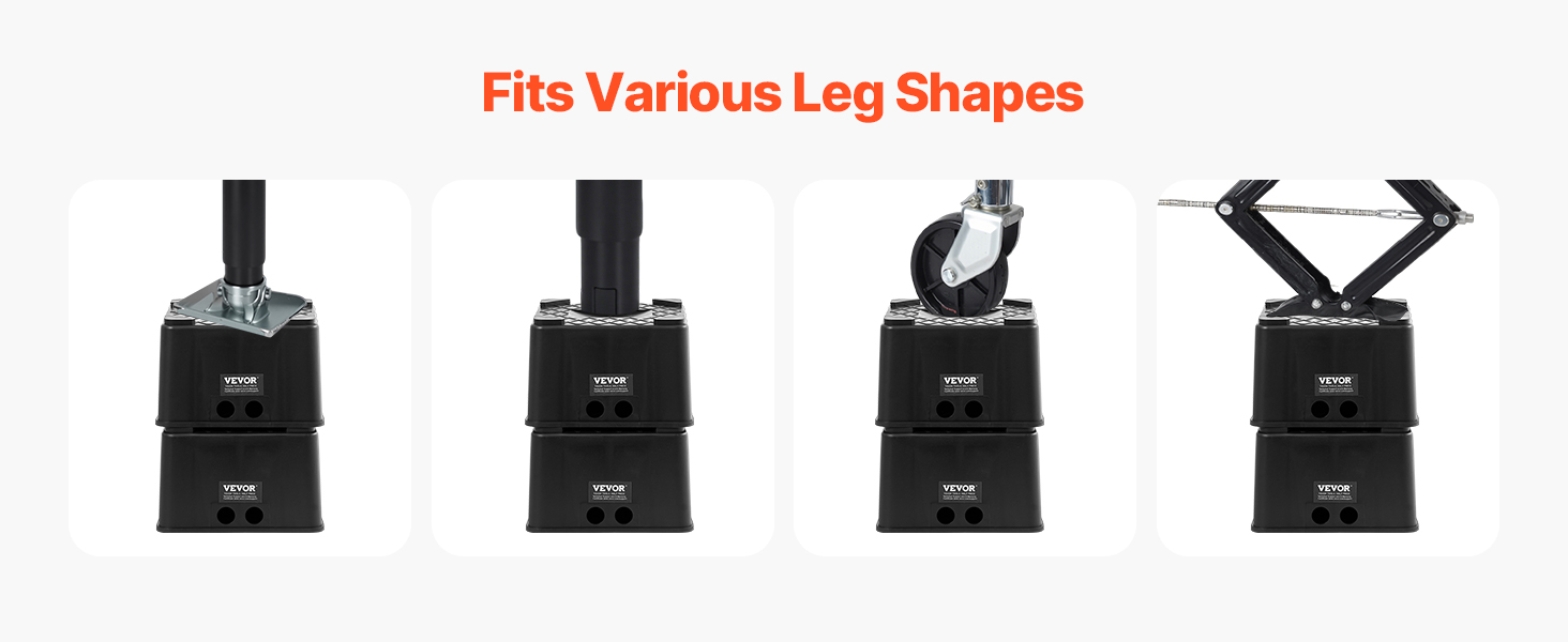 Trailer Jack Blocks 2Pcs 6" High 6000lbs RV Leveling Blocks for 5th ...