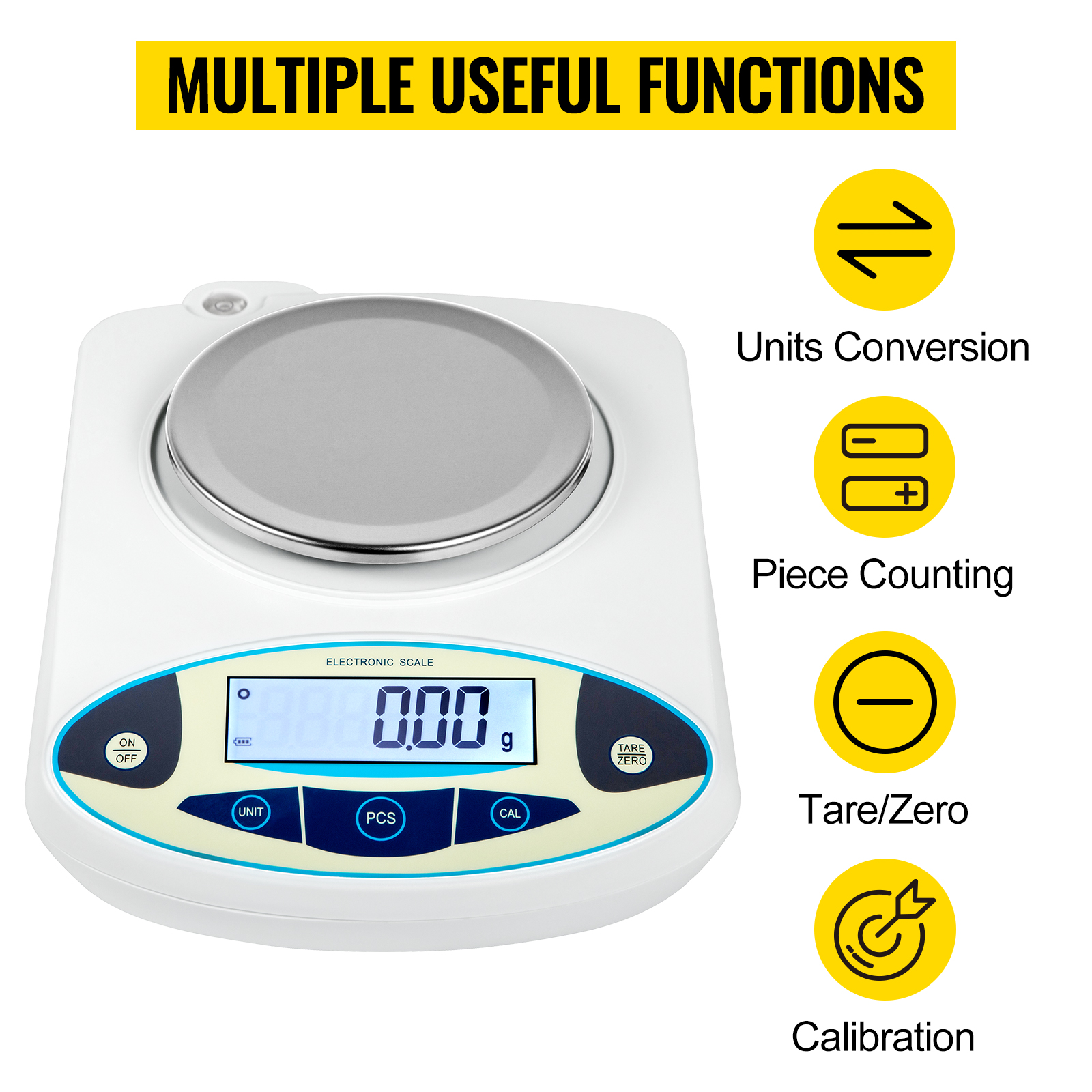 VEVOR Lab Scale Analytical Balance, 3000g x 0.01g Accuracy High ...