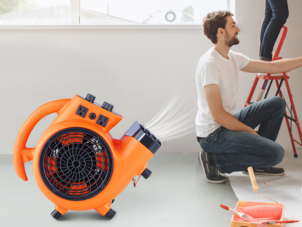 VEVOR Floor Blower, 1/4 HP, 1000 CFM Air Mover for Drying and Cooling ...