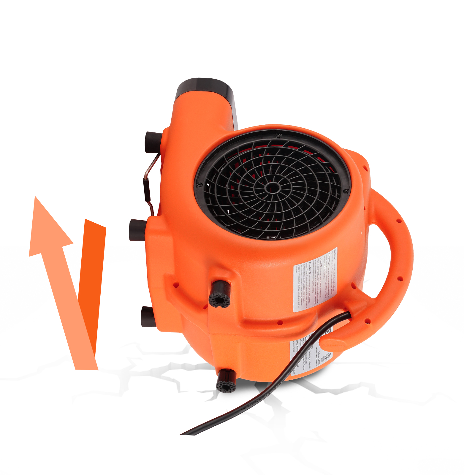 VEVOR Floor Blower, 1/4 HP, 1000 CFM Air Mover for Drying and Cooling ...