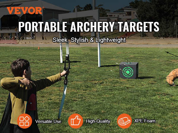 VEVOR Archery Target, 16"x18" All-side Shotting Archery Arrow Target ...