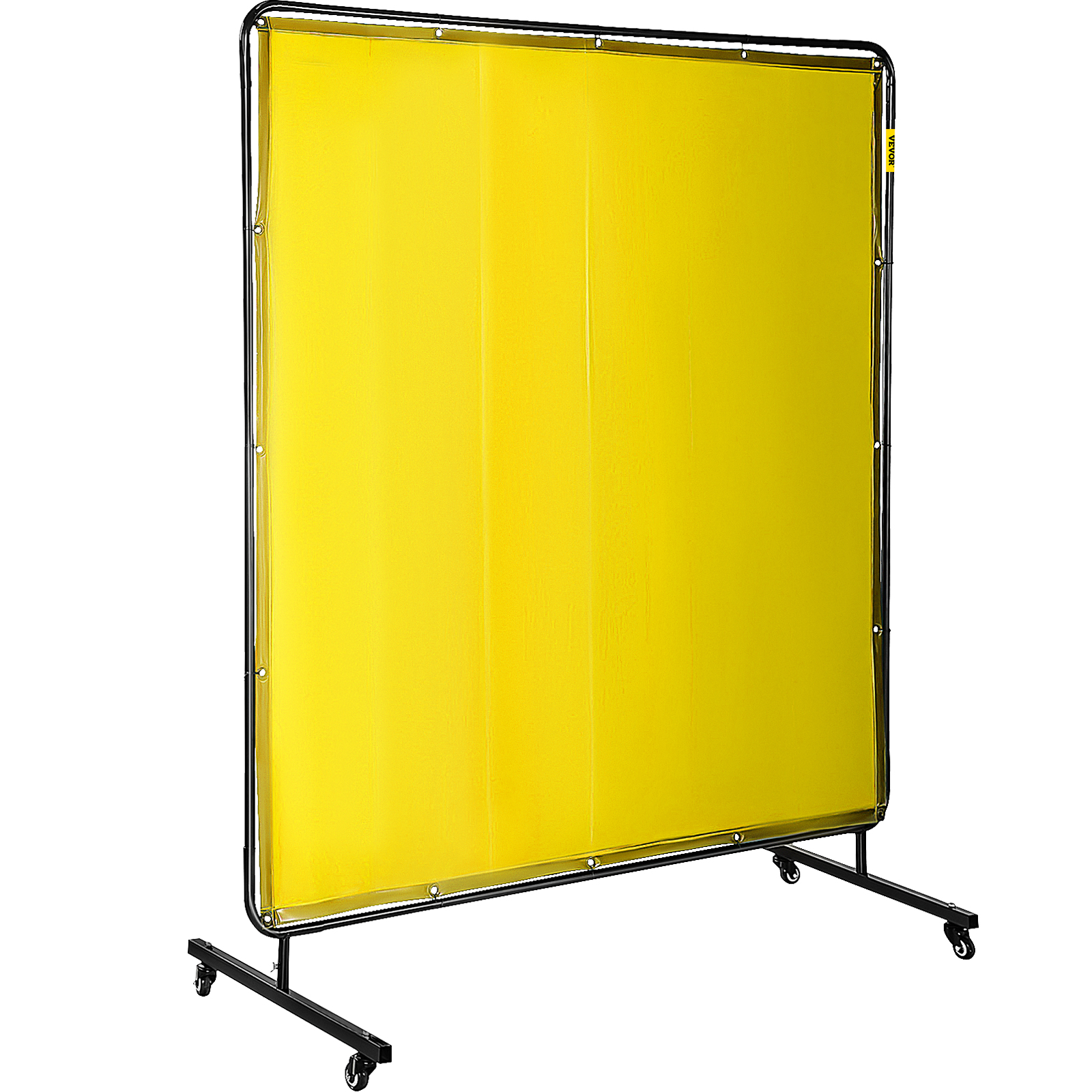 VEVOR Welding Screen with Frame 6' x 6', Welding Curtain with 4 Wheels ...