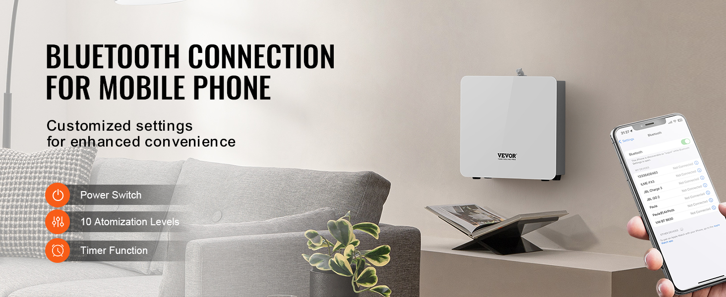 VEVOR Scent Air Machine for Home, 480ML with Cold Air Technology ...