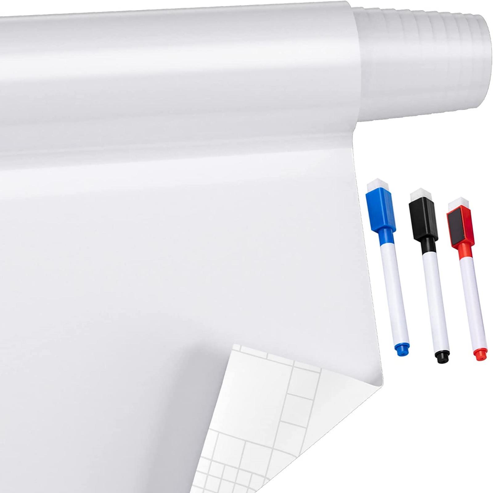 VEVOR White Board Paper, 6x4 ft Dry Erase Whiteboard Paper w/ Adhesive ...