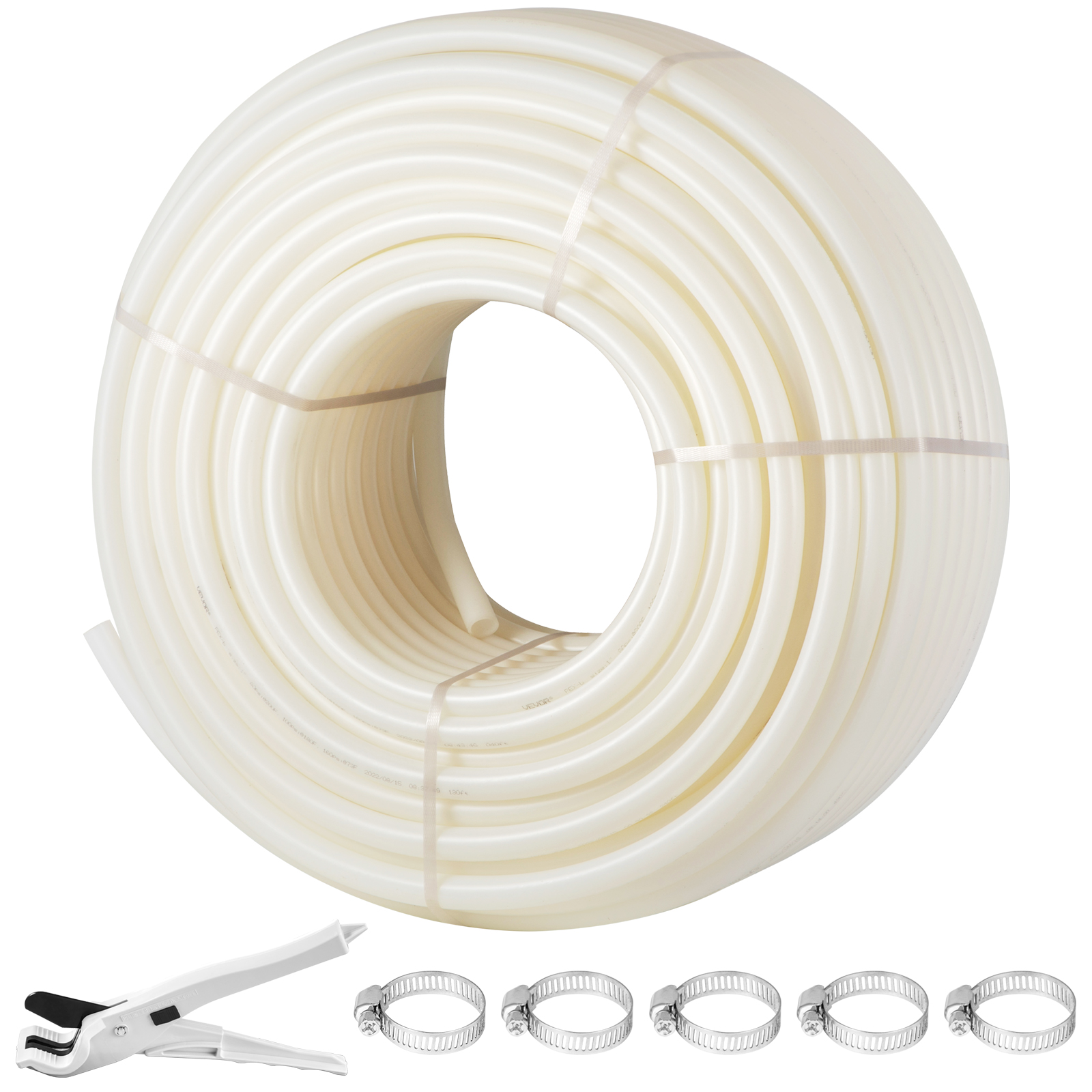 VEVOR PEX Pipe, 1 Inch x 500 FT PEX Tubing, Non Oxygen Barrier White ...