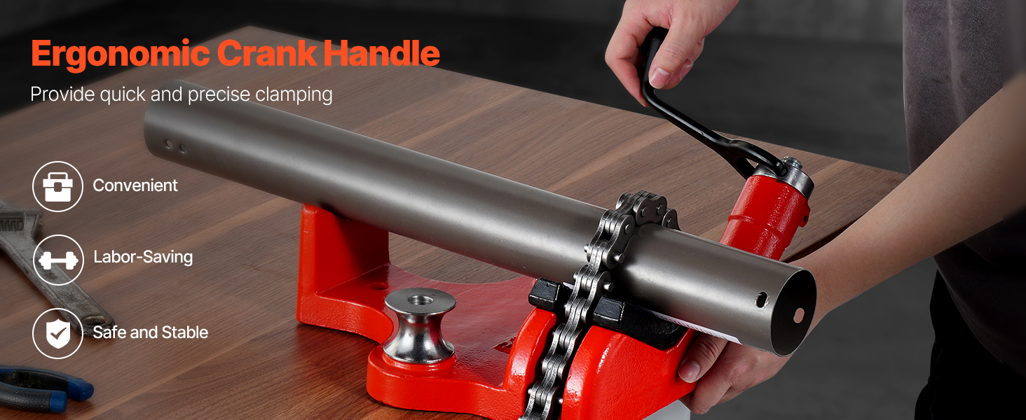 Screw Bench Chain Vise 1/2 to 8 inch Capacity Heavy Duty Chain Pipe ...
