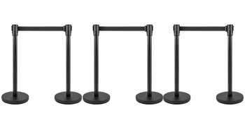 VEVOR Crowd Control Stanchion, Set of 6 Pieces Stanchion Set, Stanchion ...