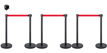 VEVOR Crowd Control Stanchion, Set of 6 Pieces Stanchion Set, Stanchion ...