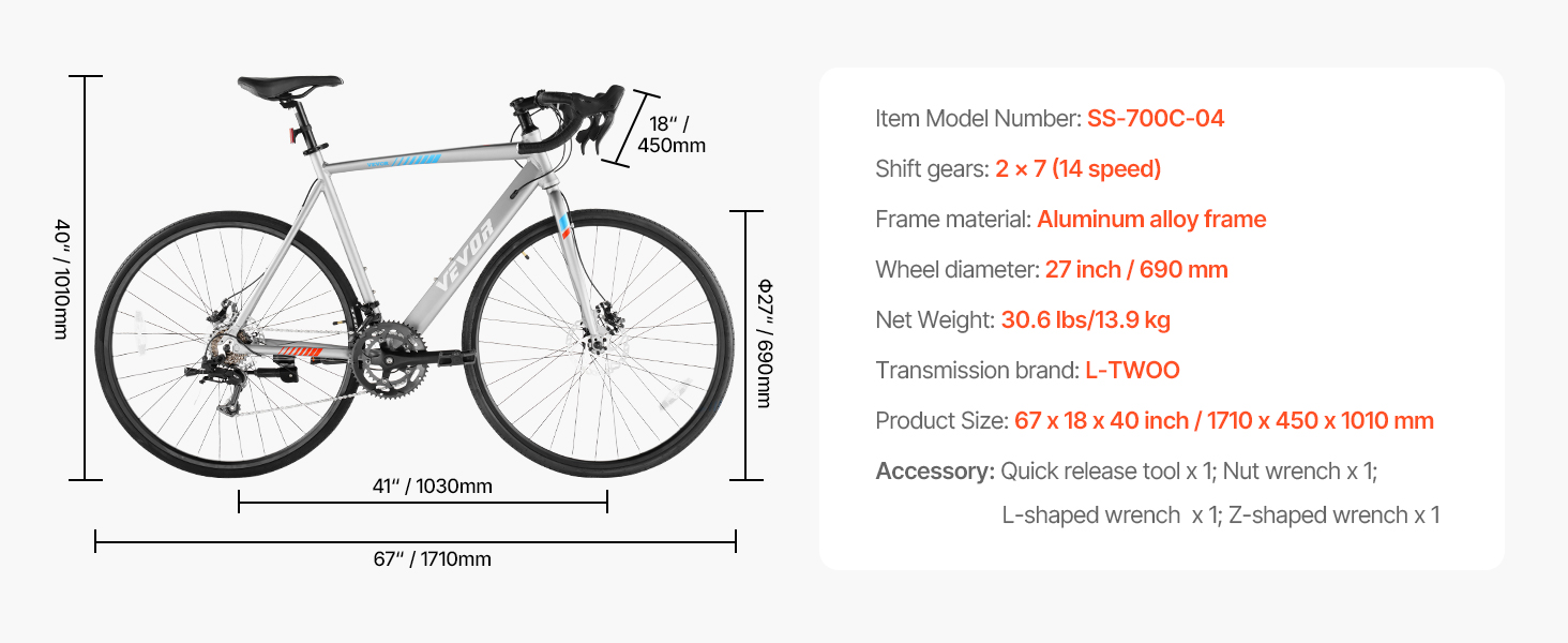 Road Bike Racing Bicycle 700C L-TWOO 14 Speeds Aluminum Alloy Frame ...