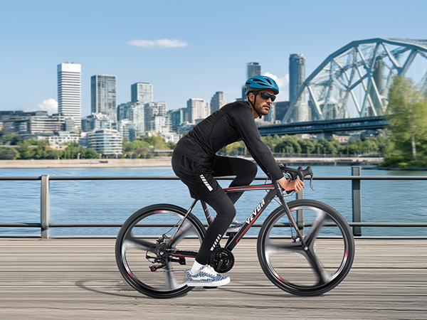 Road Bike Racing Bicycle 700C Shimano 21 Speeds Carbon Steel Frame Disc ...