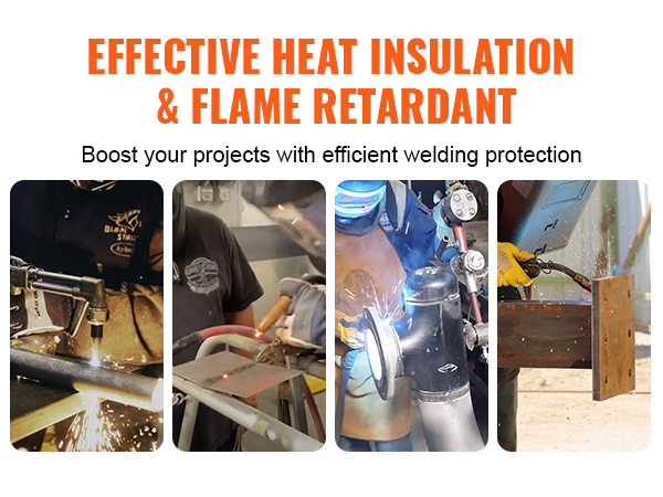 VEVOR Welding Blanket, 12" x 12" Carbon Fiber Heat Shield Welding Mat ...