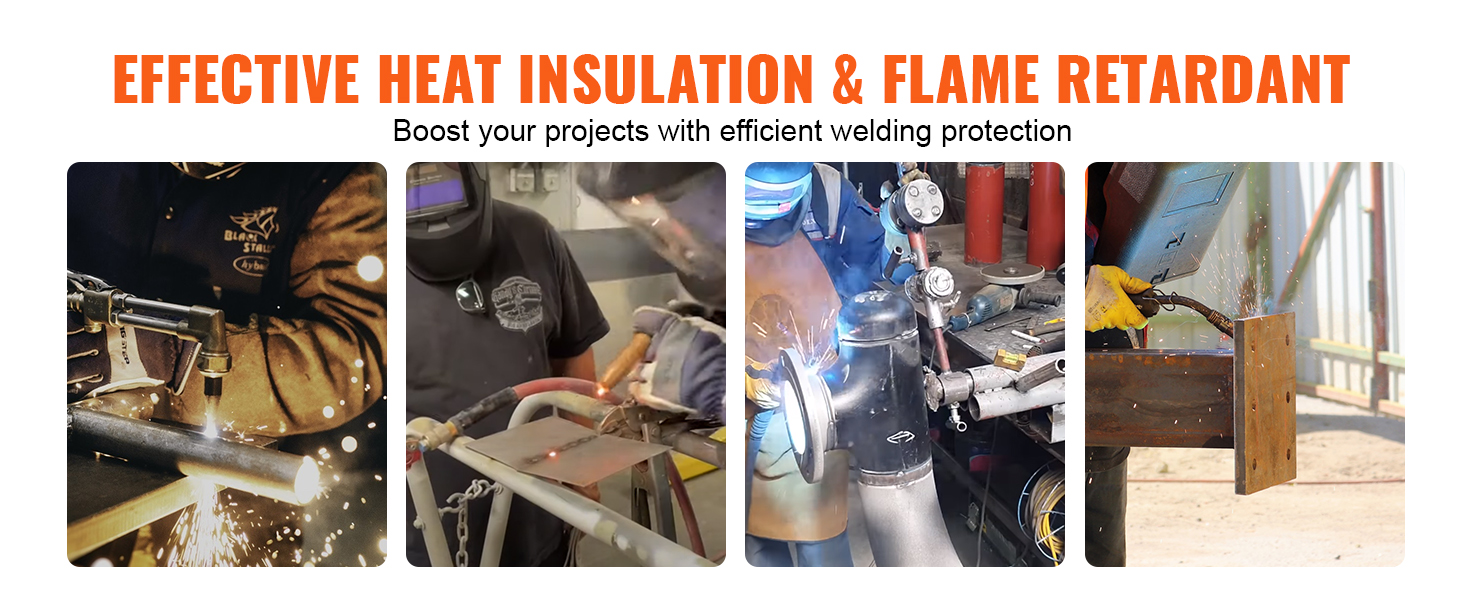 VEVOR Welding Blanket, 12" x 12" Carbon Fiber Heat Shield Welding Mat ...