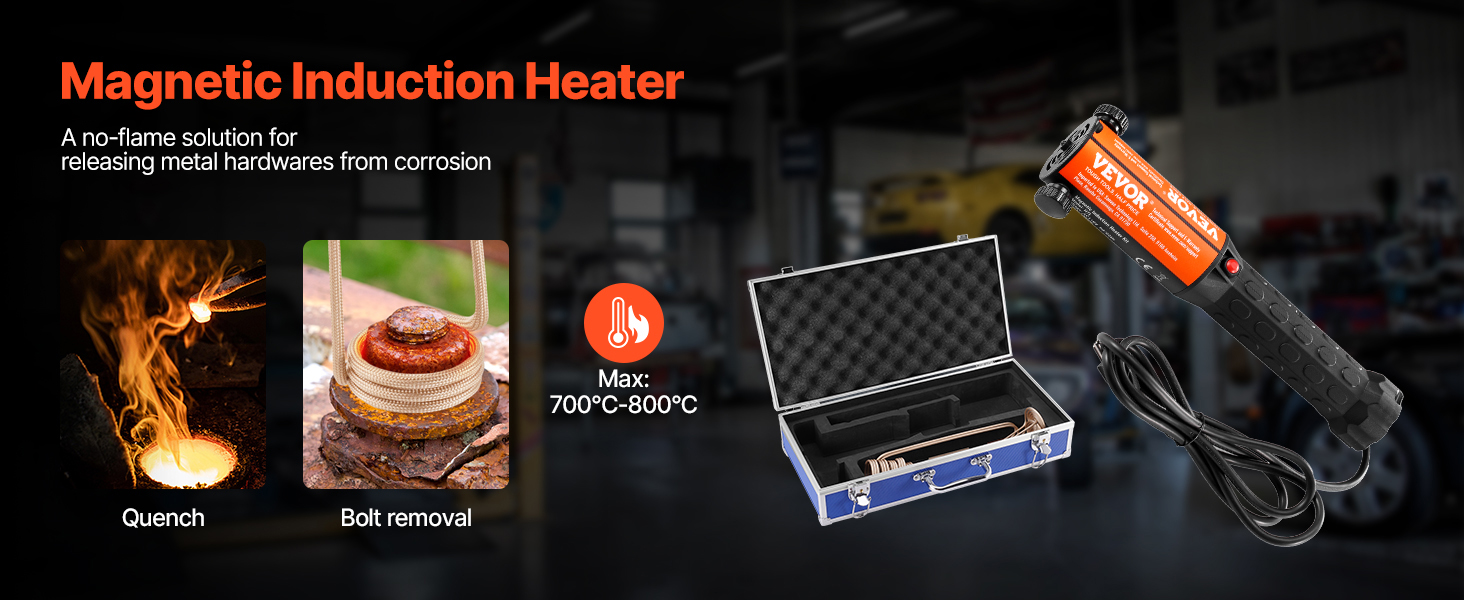 1KW Magnetic Induction Heater Hand-held Induction Heater for Bolts ...
