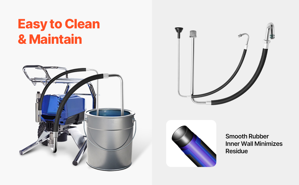 Suction Hose Tube and Reflux Line Sets Airless Paint Sprayers Tool Part ...